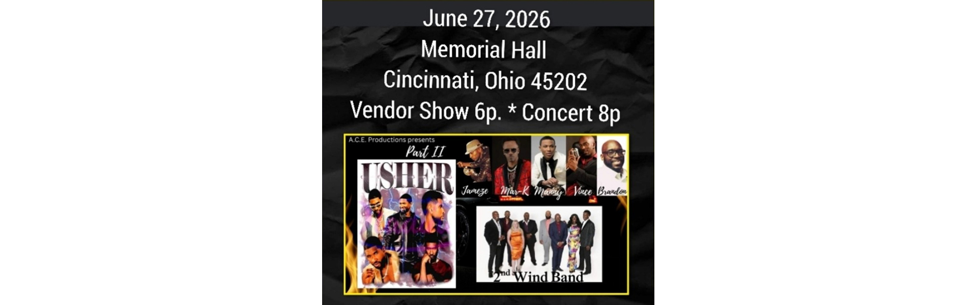 Tribute To Usher Part II featuring 2nd Wind Band | Memorial Hall OTR ...
